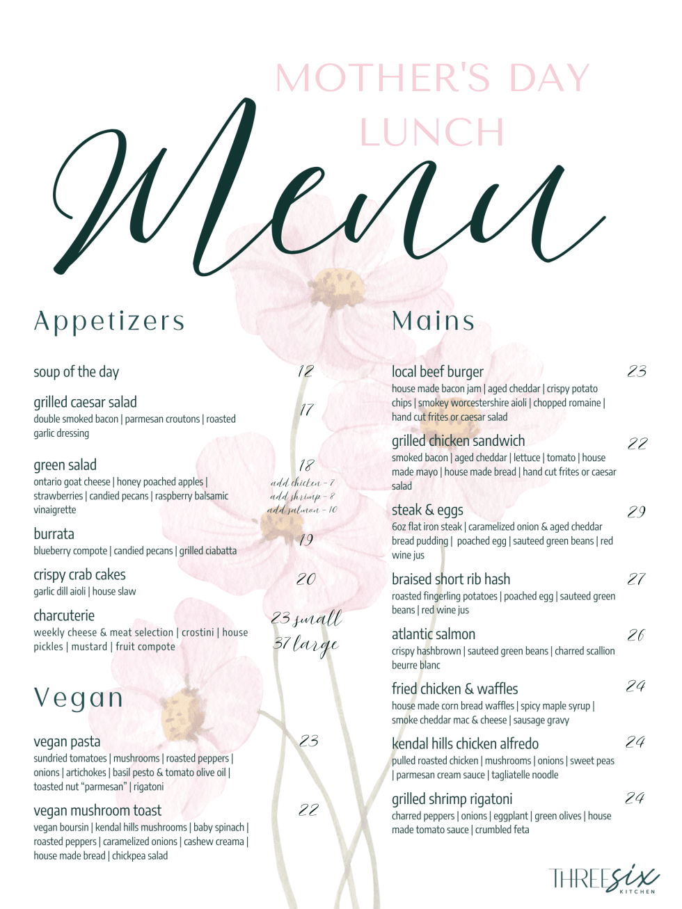 Special Events - Three Six Kitchen